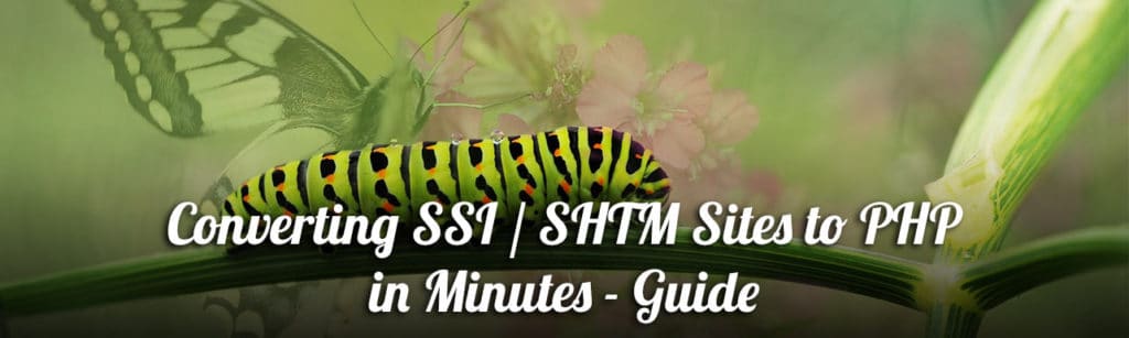 Converting SSI / SHTM Sites to PHP in Minutes - Guide - PageCrafter